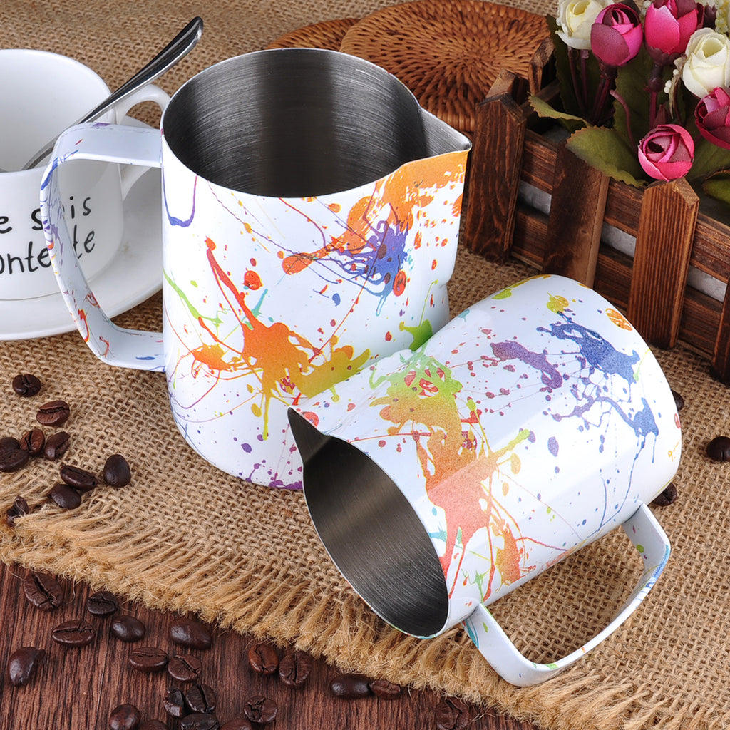 BaristaSpace 1.0 Stainless Steel Coffee Espresso Milk Pitcher With Spl ...