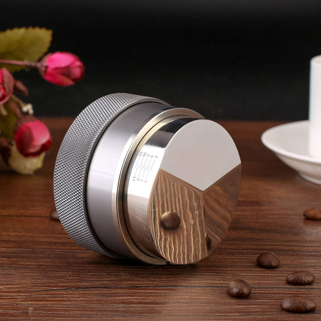 BaristaSpace 58.4mm Wooden Adjustable Coffee Espresso Distribution Too ...