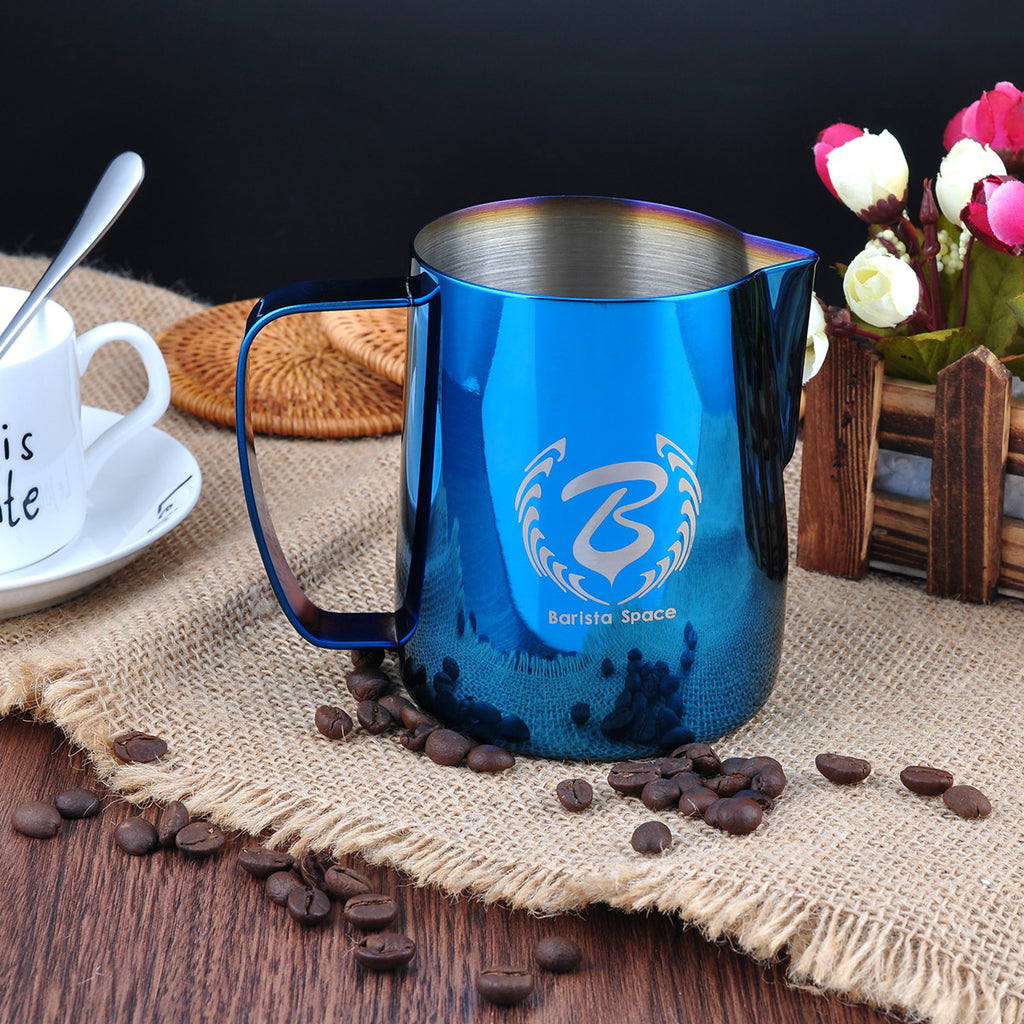 BaristaSpace Coffee Stainless Steel Titanium Milk Jug Barista Tool ...